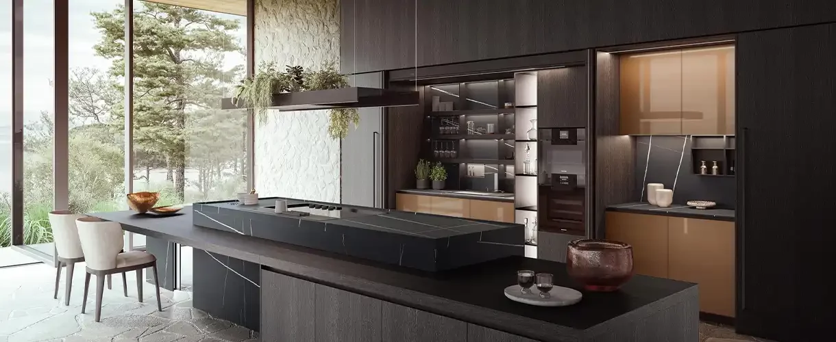 Votre cuisine finition laque métal style moderne au meilleur tarif.